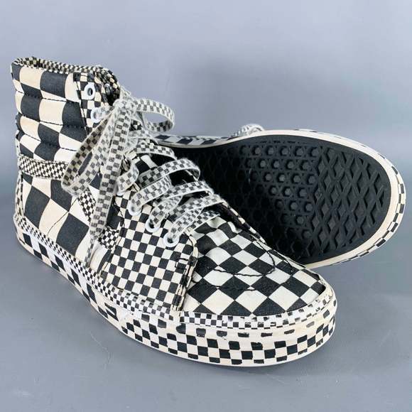 Vans | Shoes | Vans All Over Checkerboard Black White Checkered Canvas ...